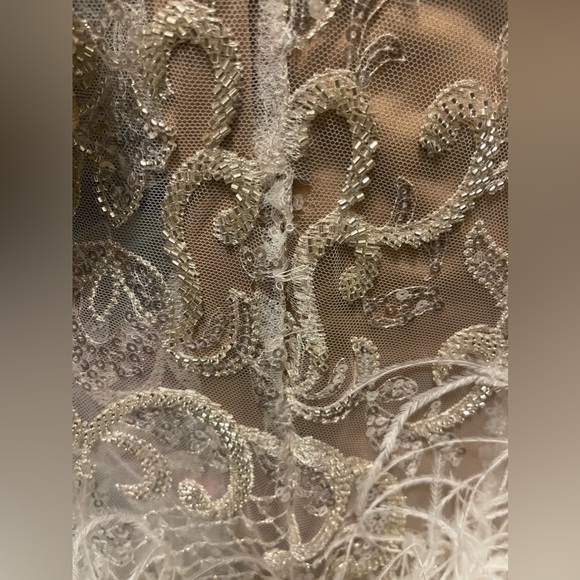 Dresses | Custom Bridal Gown Ostrich Feather Train | Poshmark
